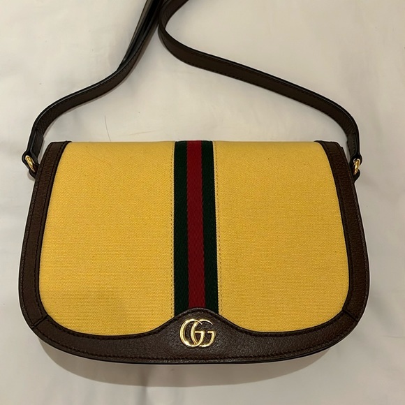 Gucci | Bags | Gucci Crossbody Bag In Yellow | Poshmark